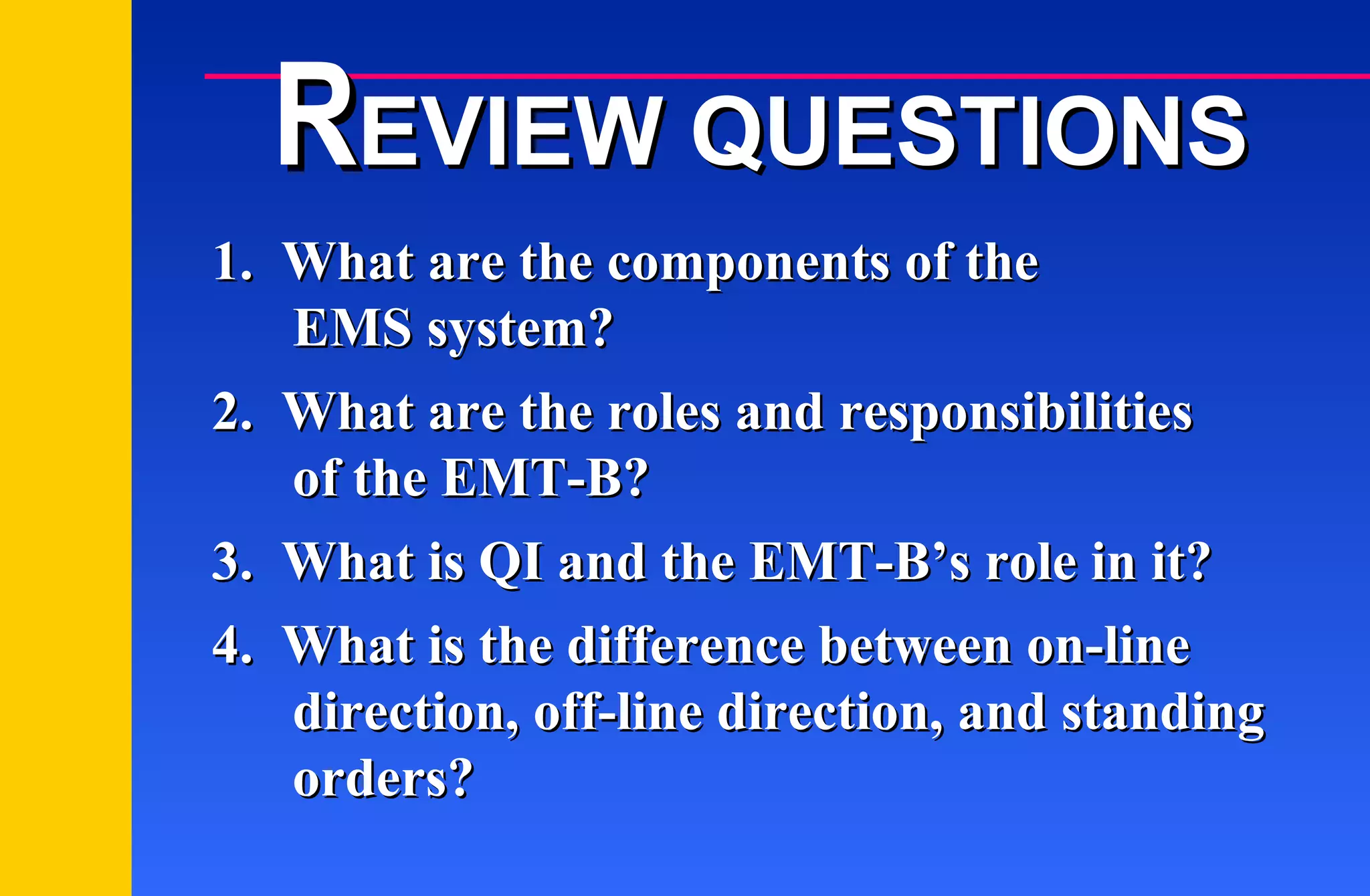 Introduction to EMS | PPT