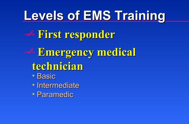 Introduction to EMS | PPT | First Aid | Injuries