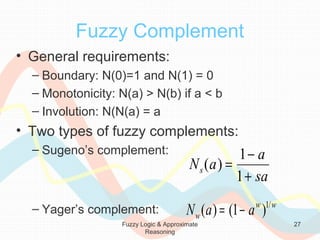 Fuzzy logic in approximate Reasoning | PPT