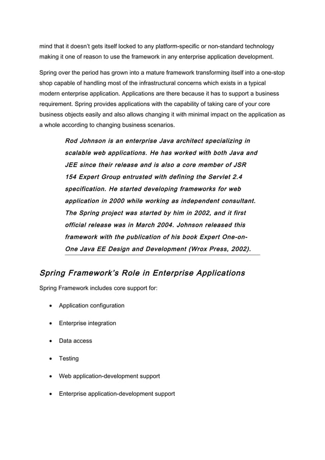 Spring Book – Chapter 1 – Introduction | PDF