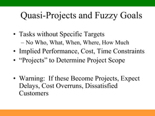 PM 01 - Introduction to Project Management | PPTX