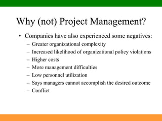 PM 01 - Introduction to Project Management | PPTX