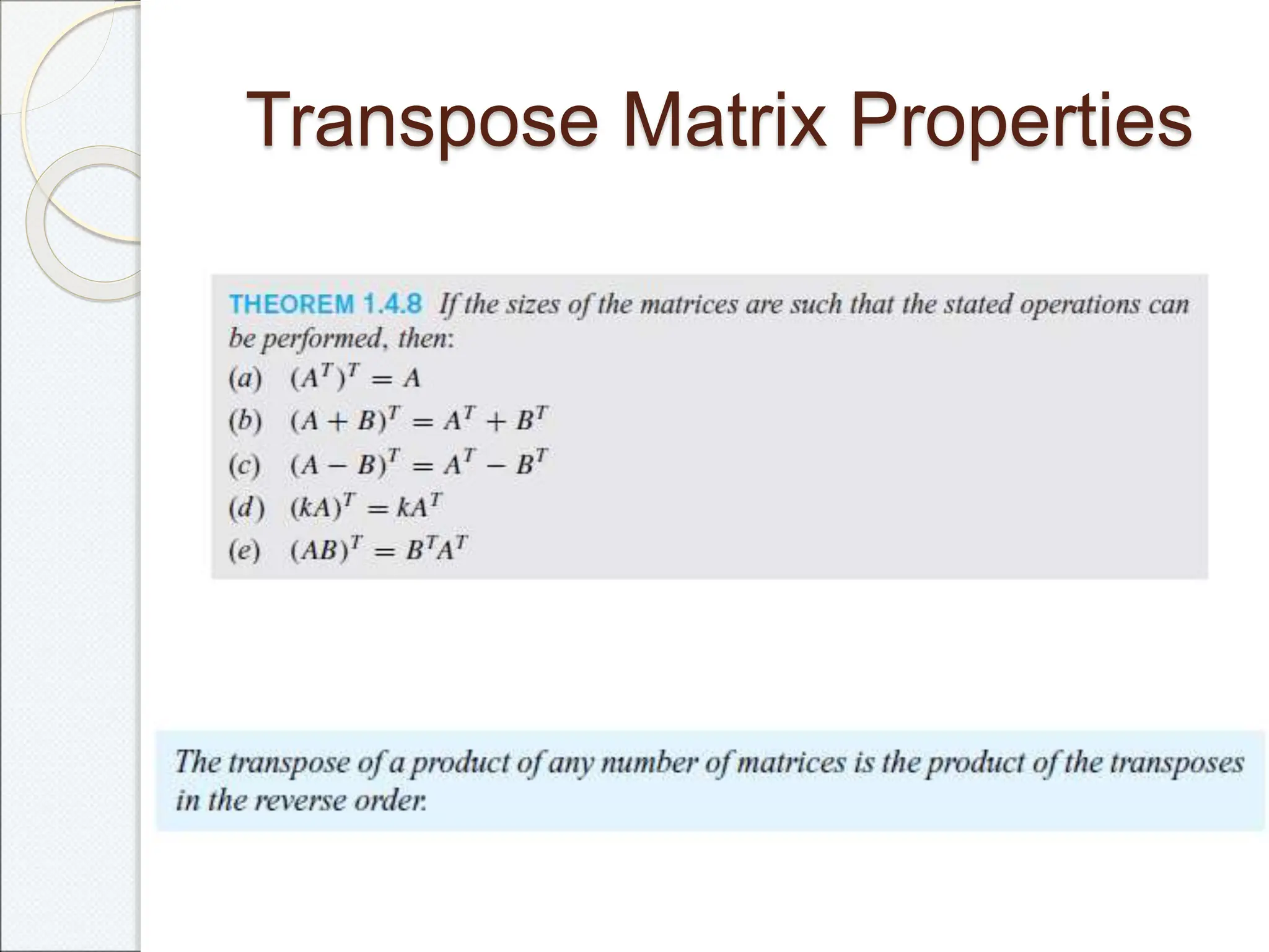 linear alzebra presentation file dzGbfxzjc | PPT
