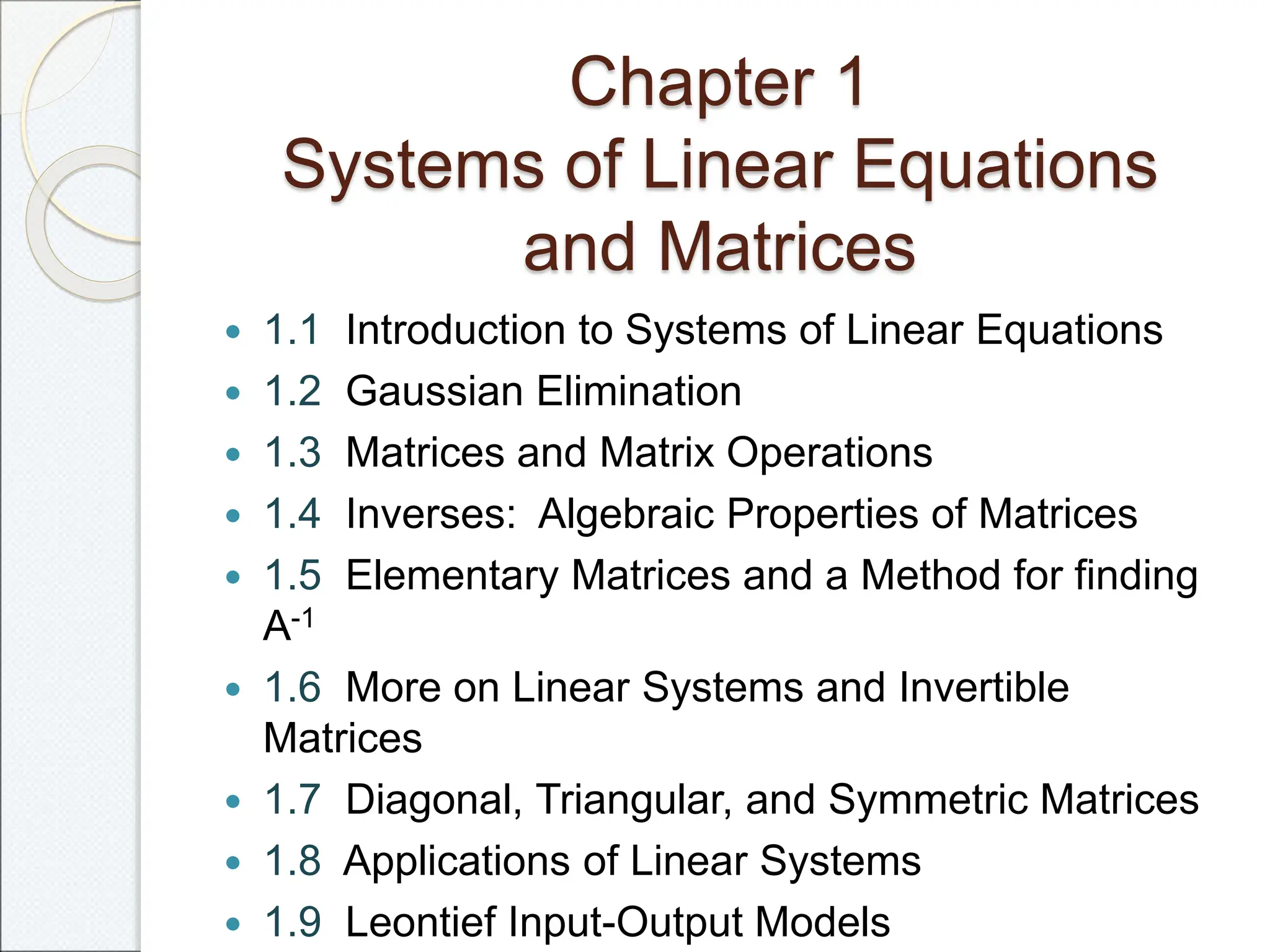 linear alzebra presentation file dzGbfxzjc | PPT