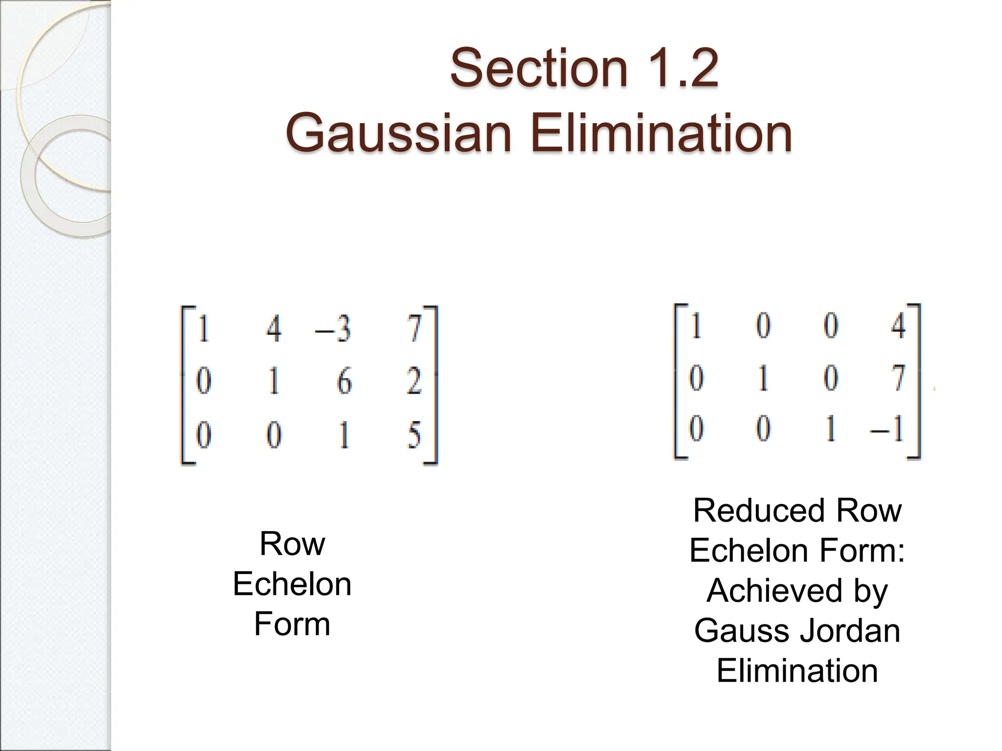 linear alzebra presentation file dzGbfxzjc | PPT