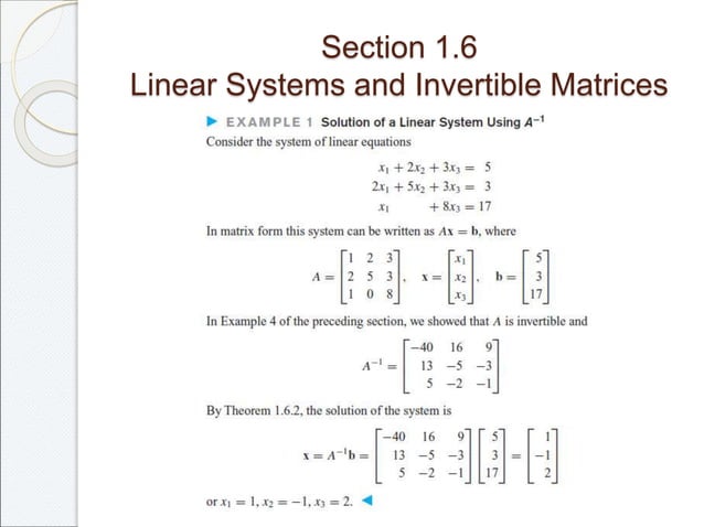 linear alzebra presentation file dzGbfxzjc | PPT