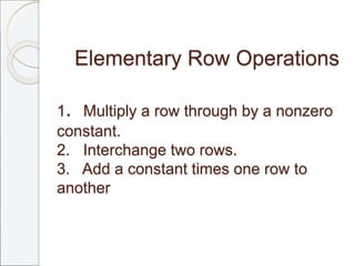 linear alzebra presentation file dzGbfxzjc | PPT