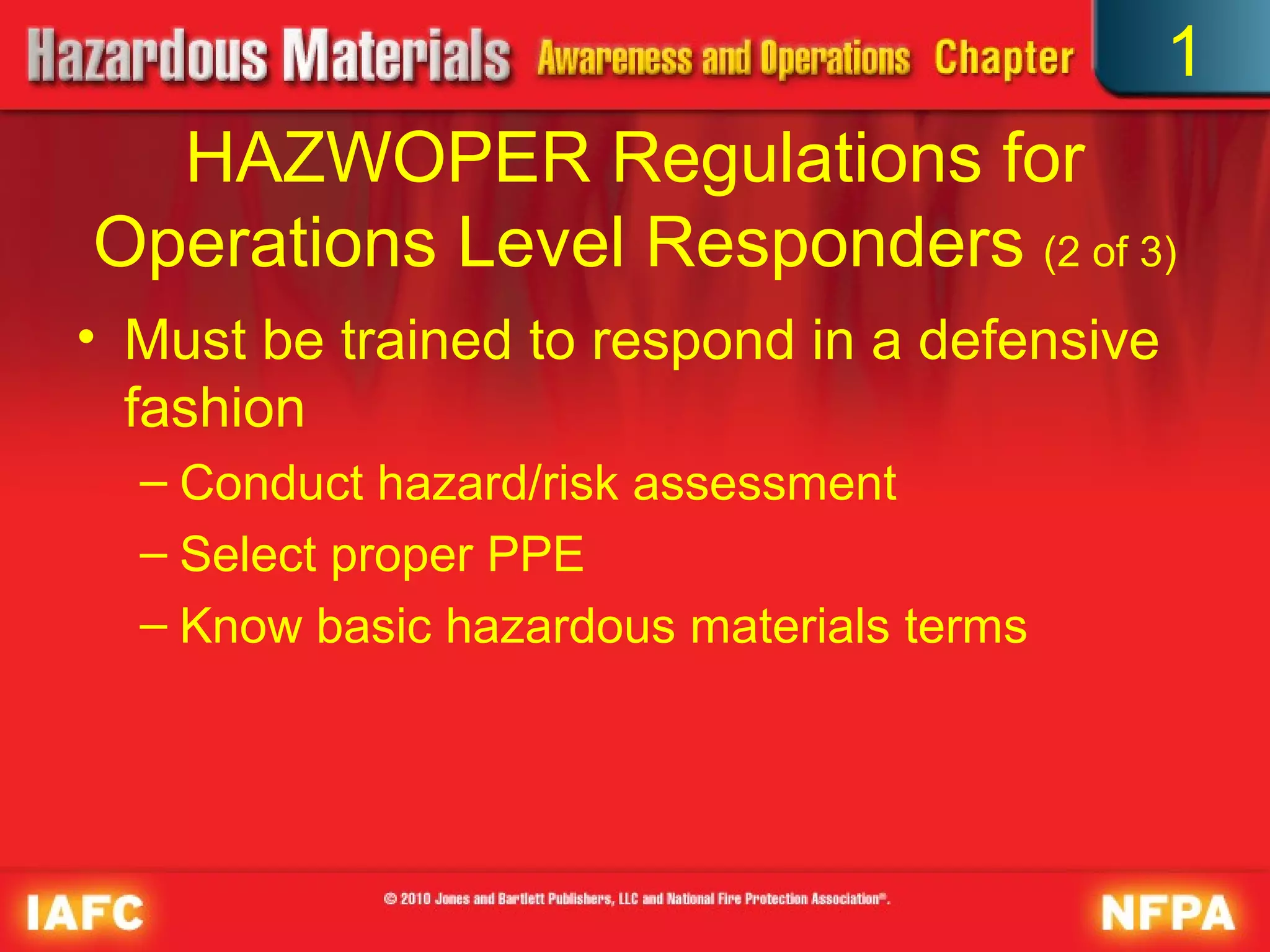 HazMat Ch01 ppt | PPT