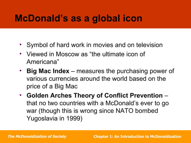 McDonaldization of your busienss | PPT
