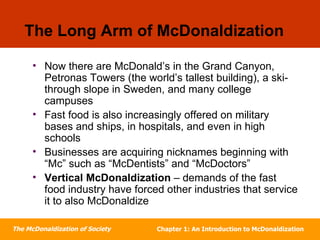 McDonaldization of your busienss | PPT