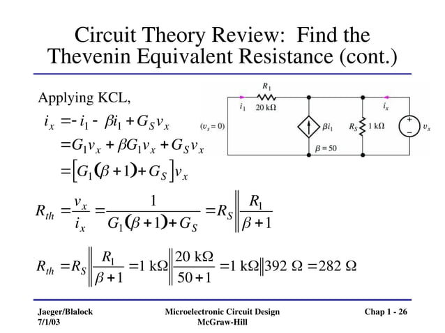 Microelectronic Circuit Design_Chapter 01 | PPT