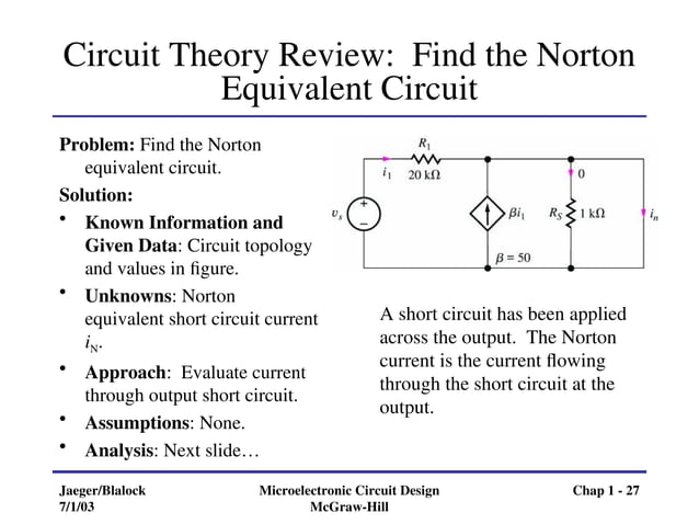 Microelectronic Circuit Design_Chapter 01 | PPT
