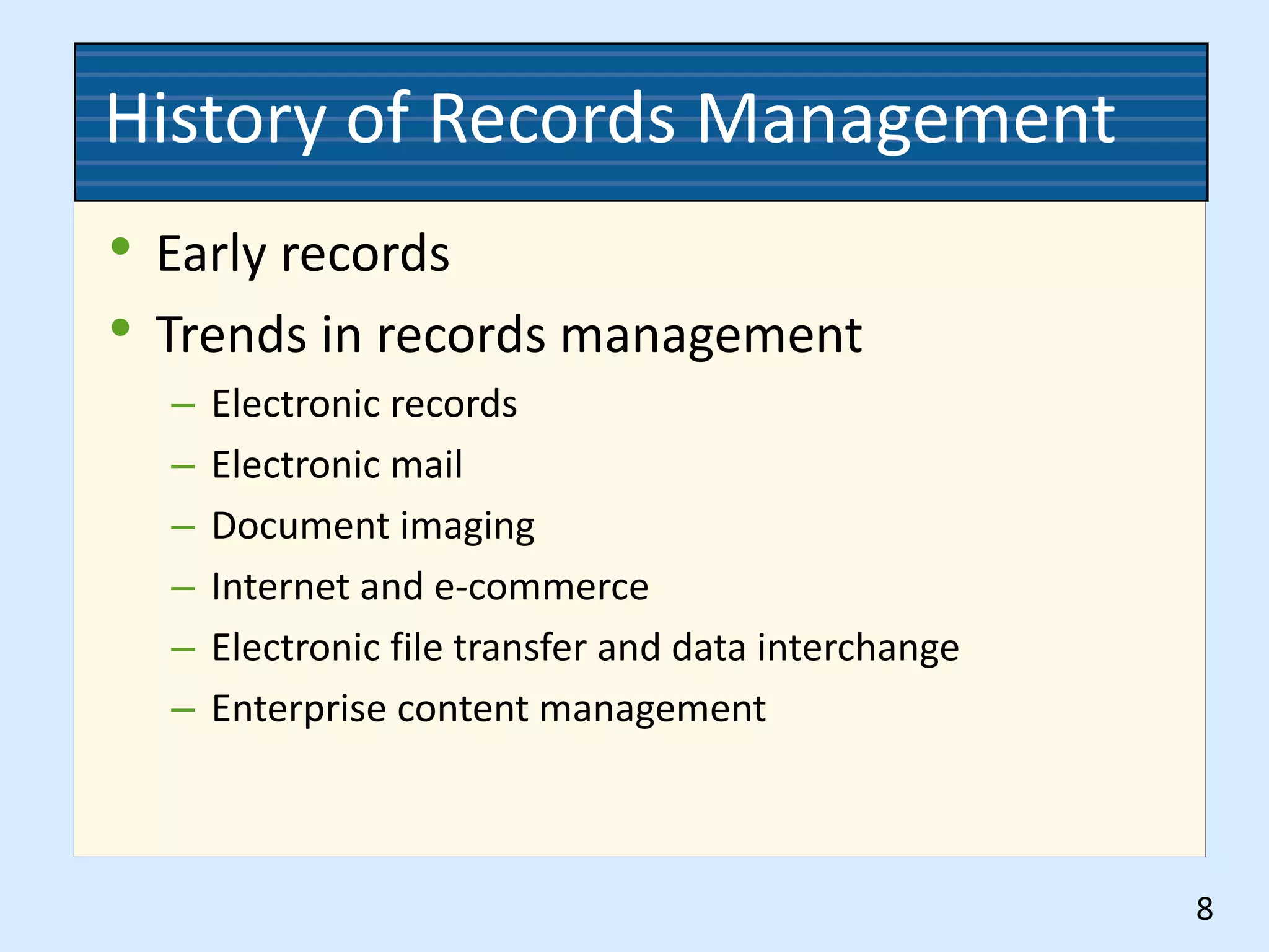 Ch01 records management | PPT
