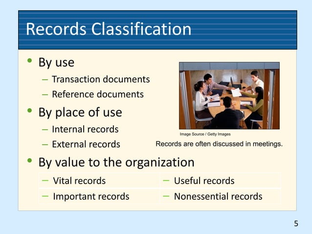 Ch01 records management | PPT