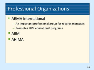 Ch01 records management | PPT