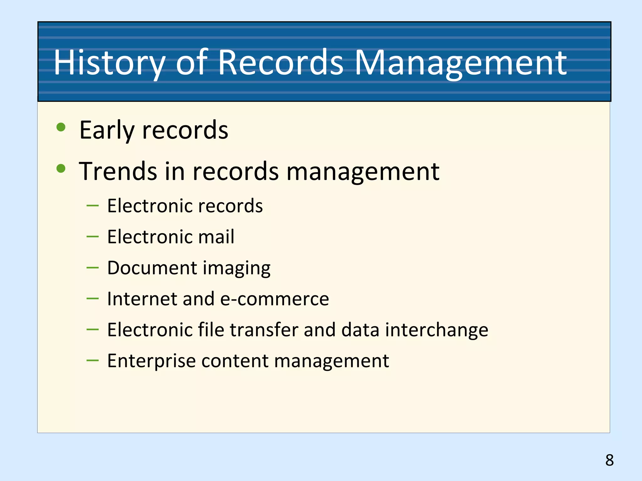 Ch01 records management | PPT