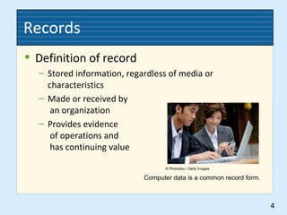 Ch01 records management | PPT