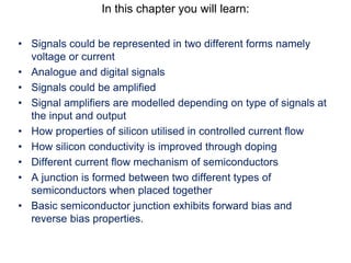 Electronics , introduction to semiconductors and signals.pptx