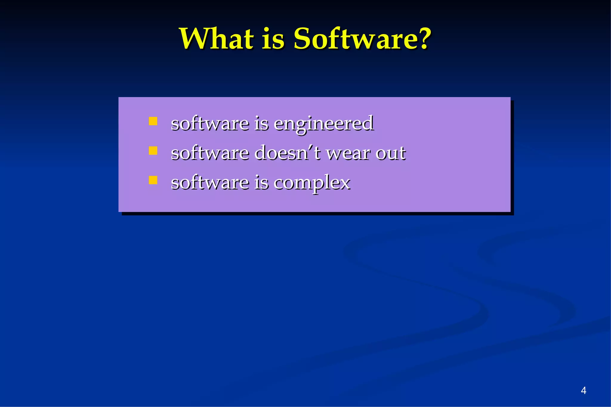 Ch01 software and software engineering | PPT | Computer Software and Applications | Computing
