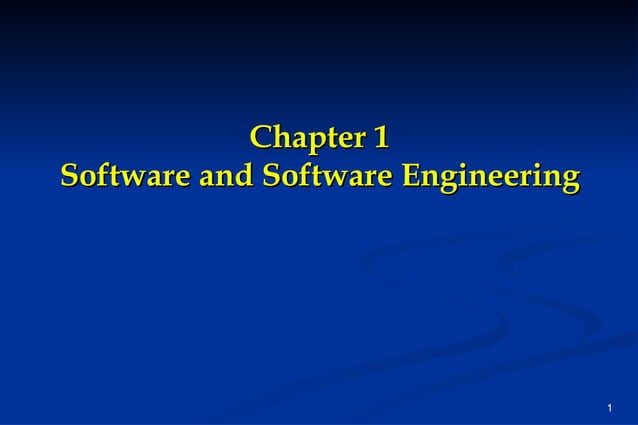 Ch01 software and software engineering | PPT | Computer Software and Applications | Computing