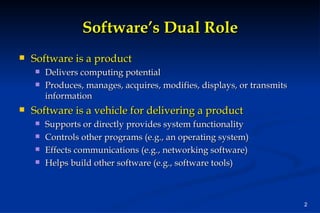 Ch01 software and software engineering | PPT | Computer Software and ...