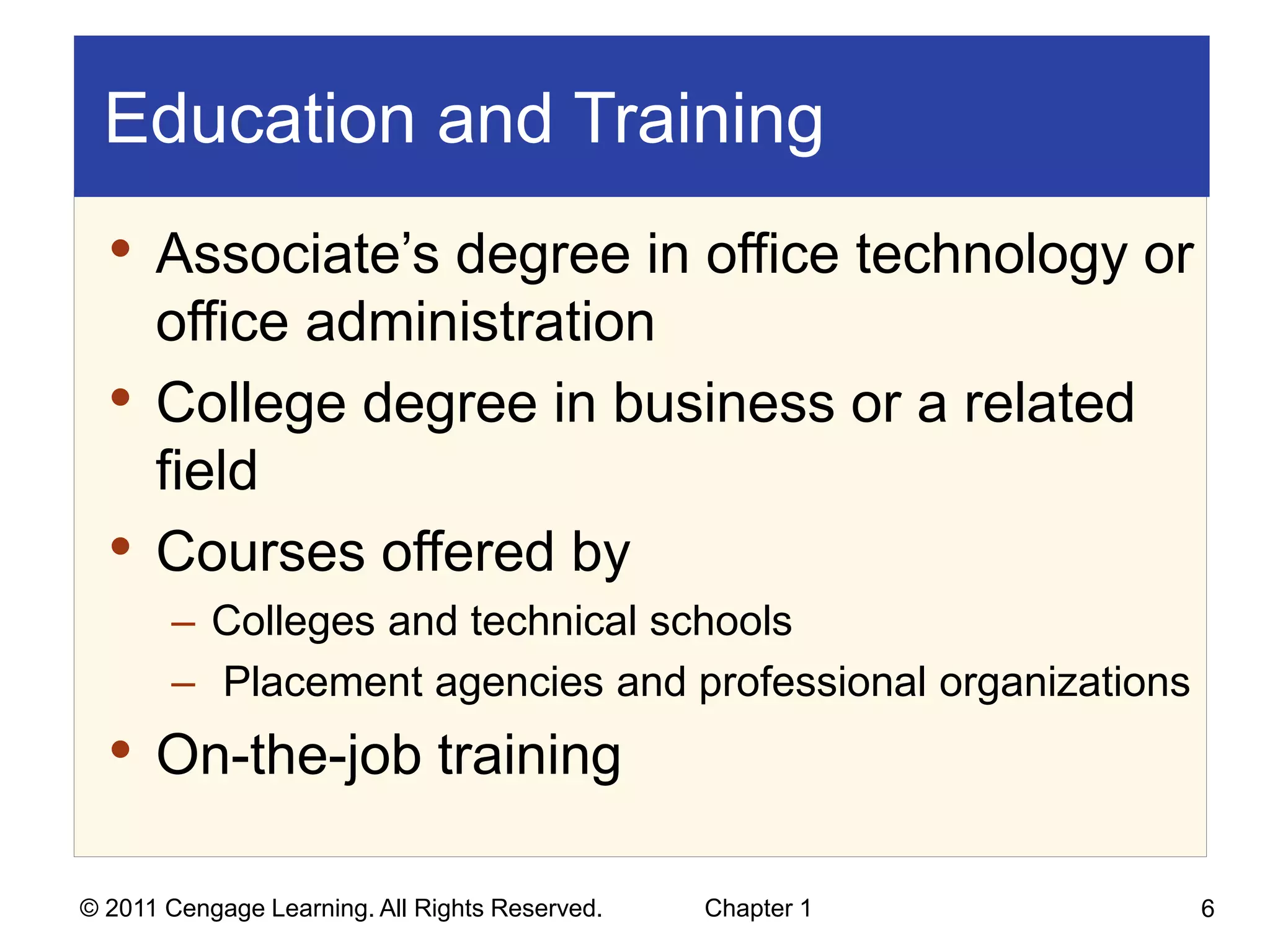 Ch01 the administrative professional | PPTX