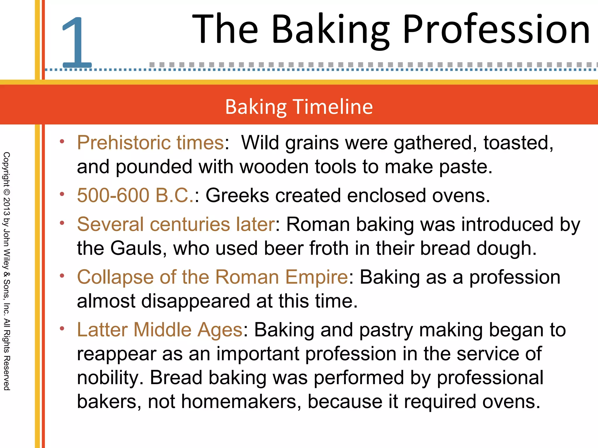 Ch01 the baking profession | PPT