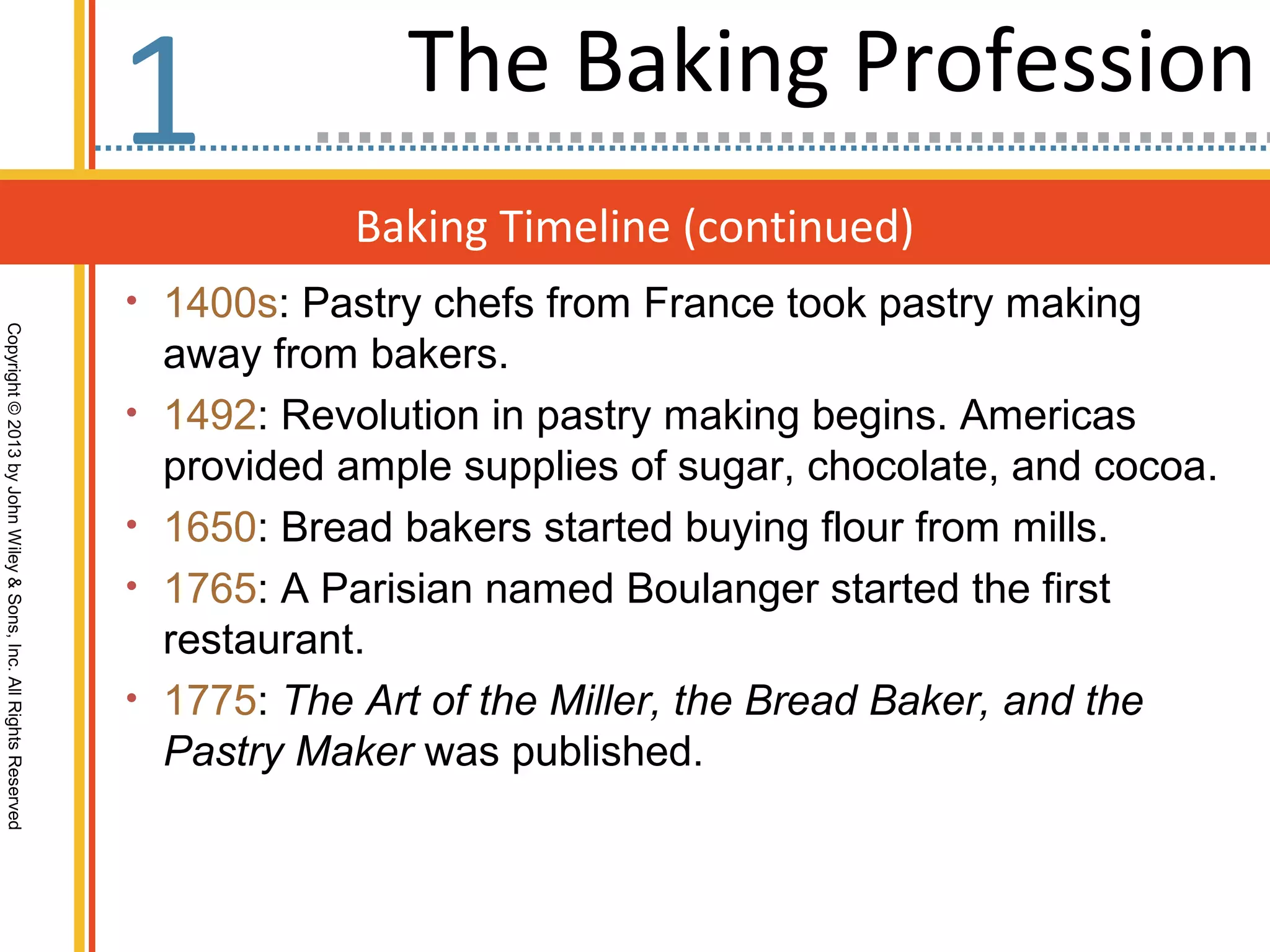 Ch01 the baking profession | PPT