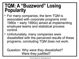 Ch01 tqm | PPT