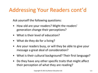 Ch01 understanding the audience and yourself (1) | PPT | Internet for ...