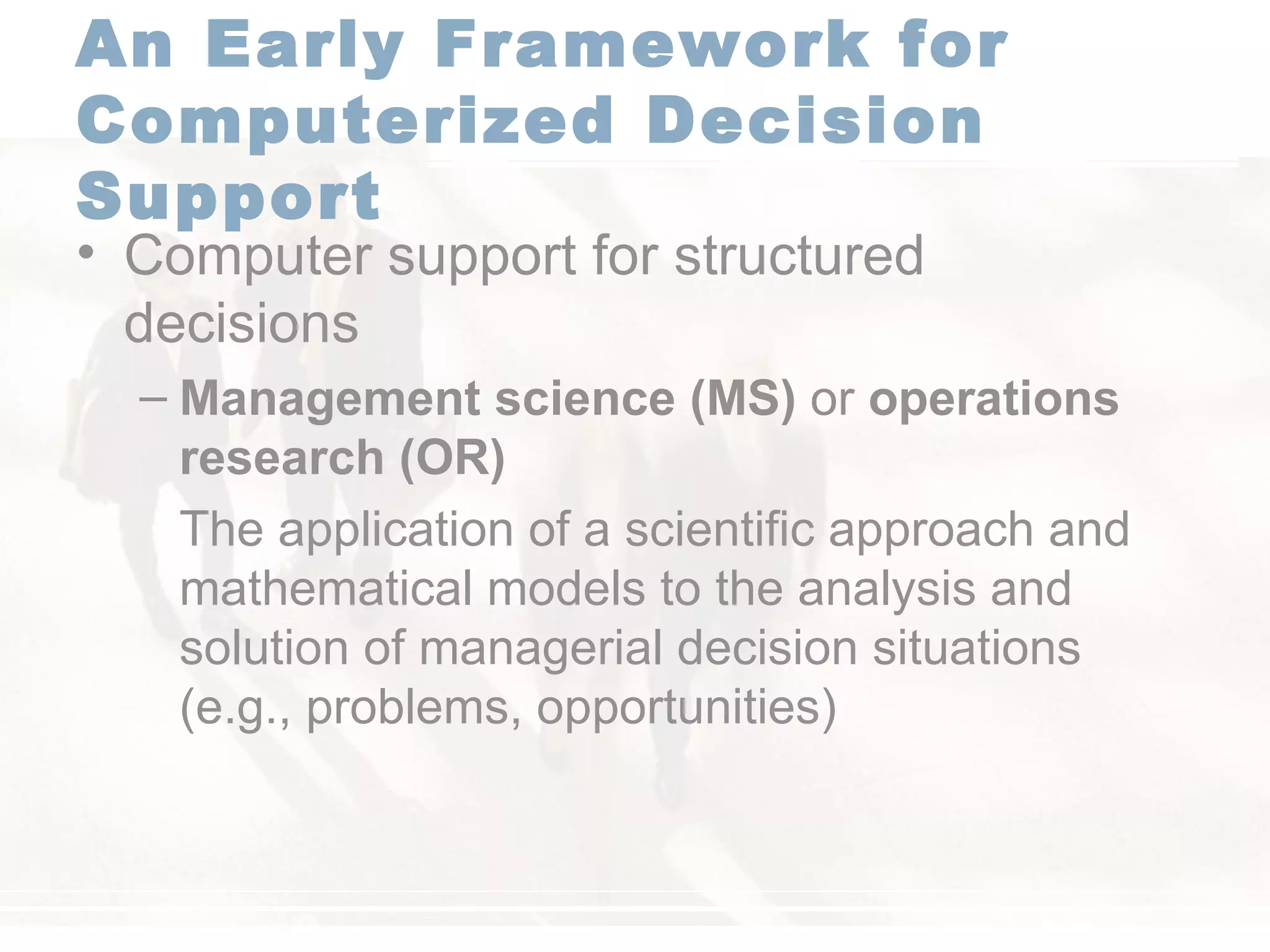 Decision Support Systems | PPT