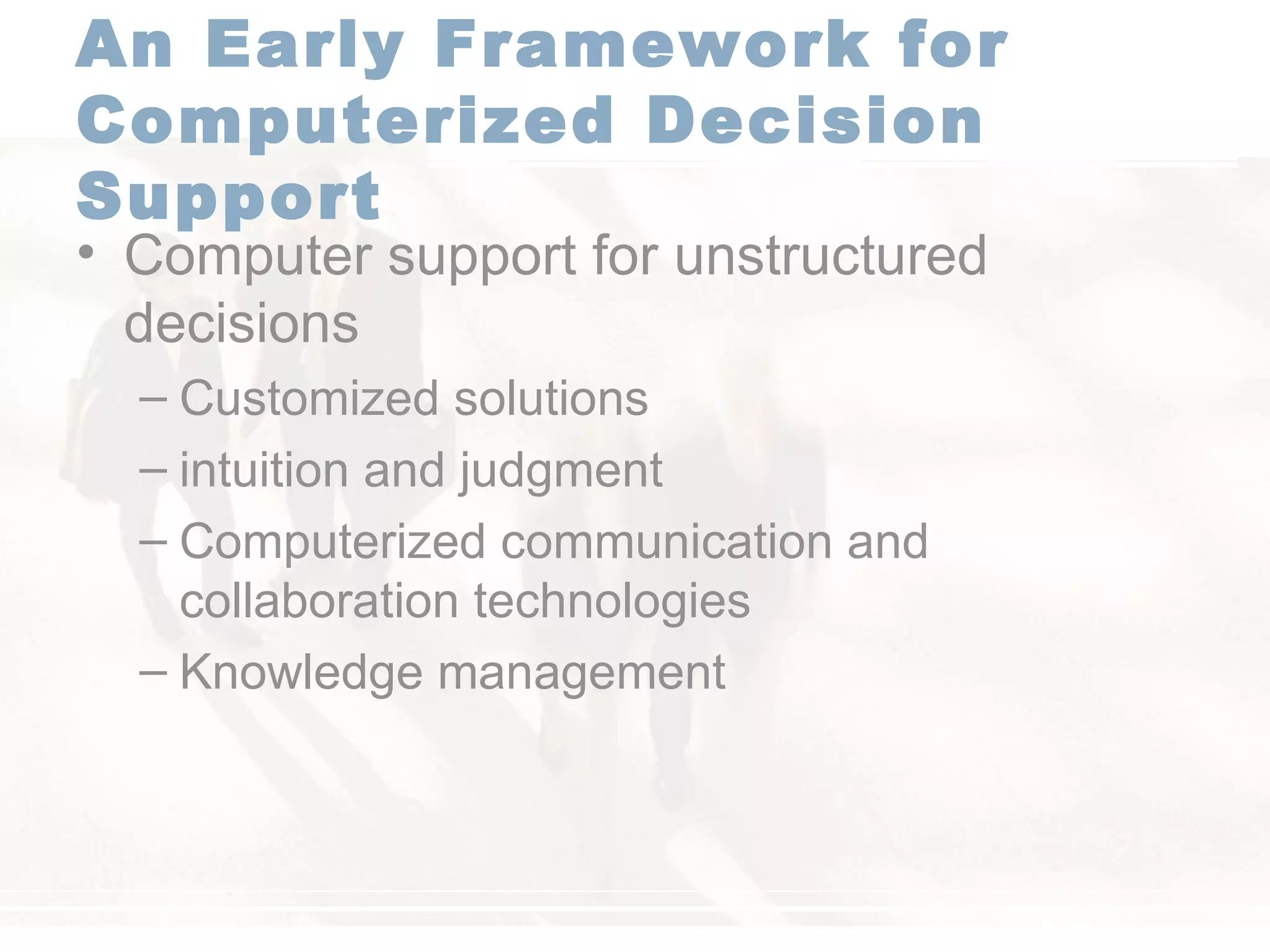 Decision Support Systems | PPT