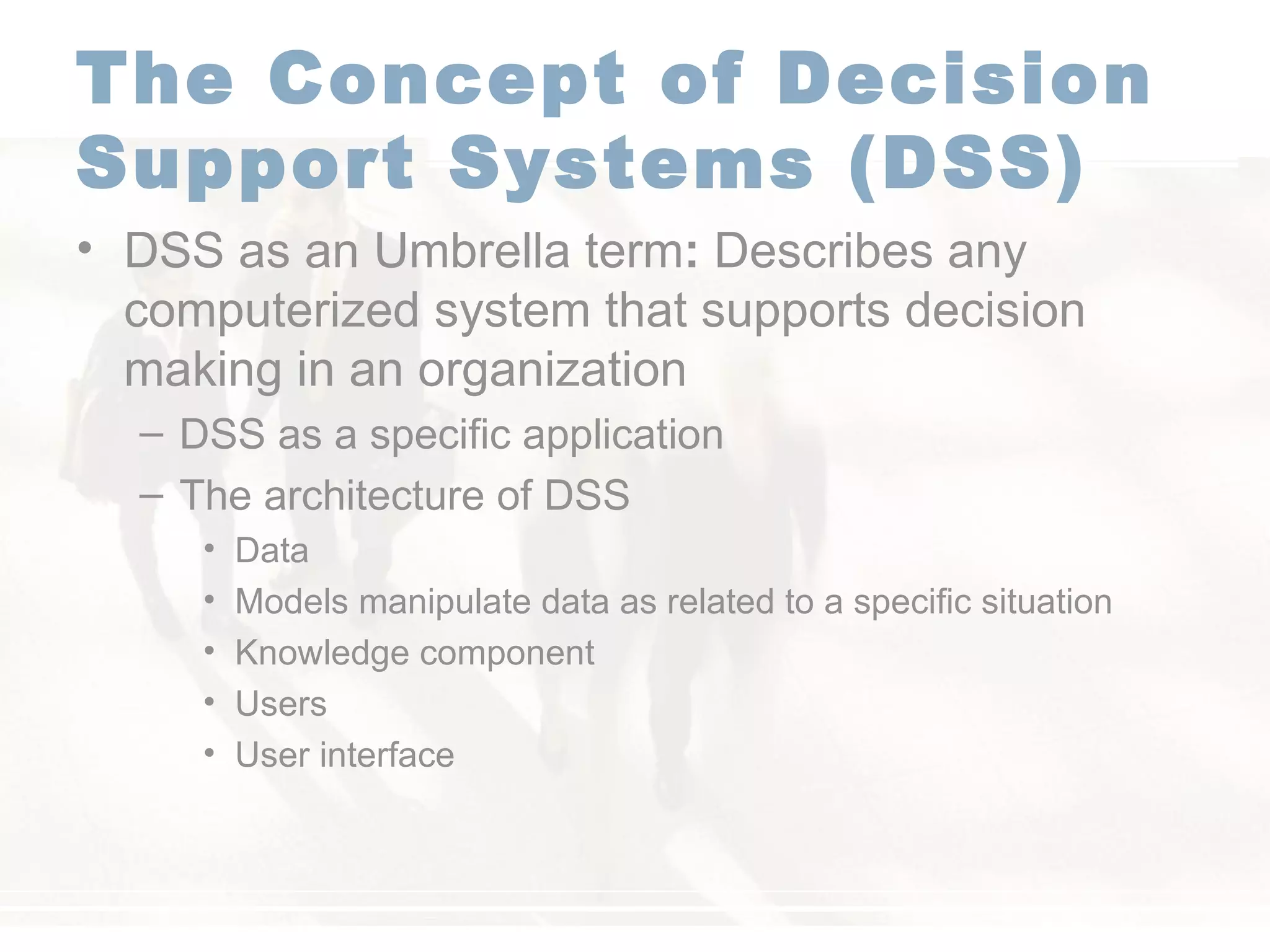 Decision Support Systems | PPT