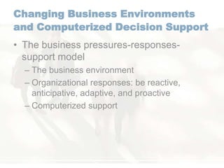 Decision Support Systems & BI | PPTX