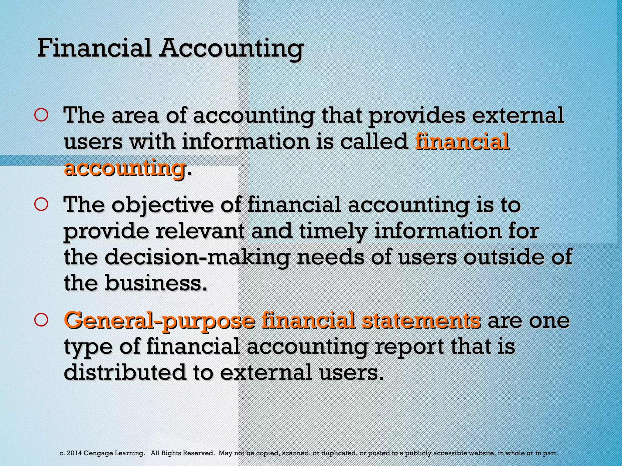 Ch 01 Warren Financial Accounting | PPT
