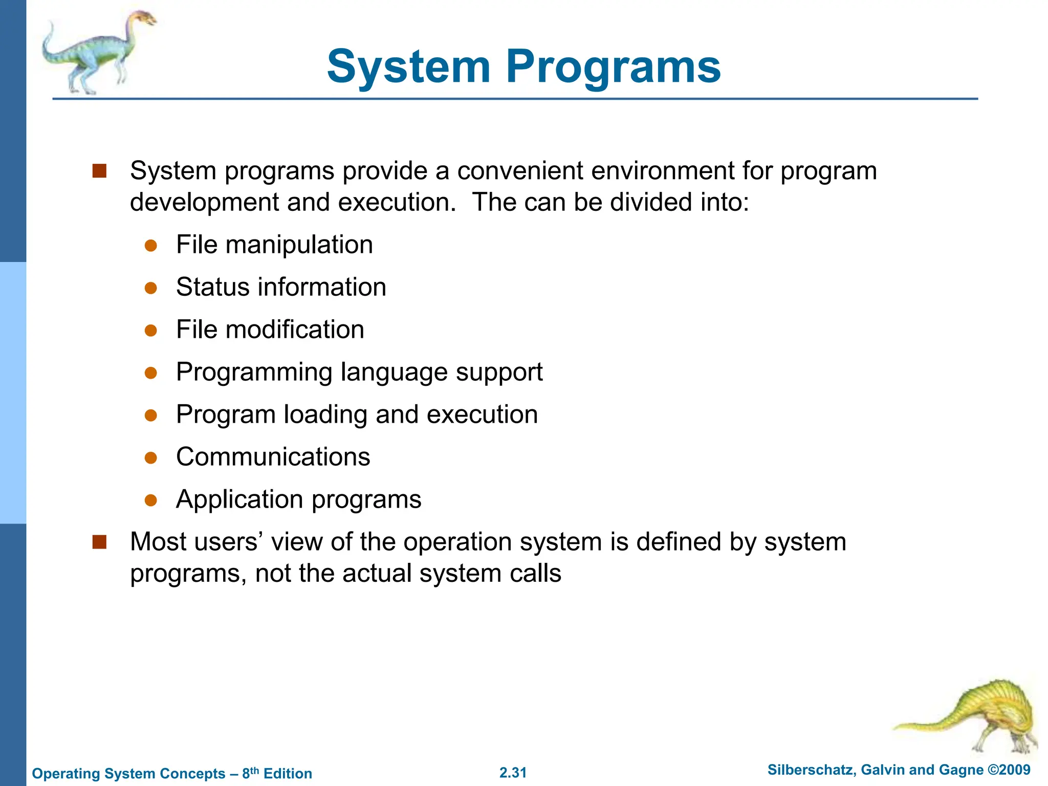Operating System- Structures of Operating System | PPT