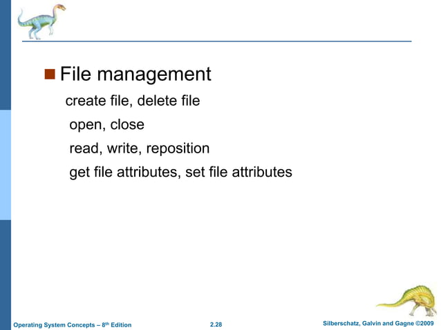 Operating System Structures Of Operating System Ppt Operating Systems Computer Software