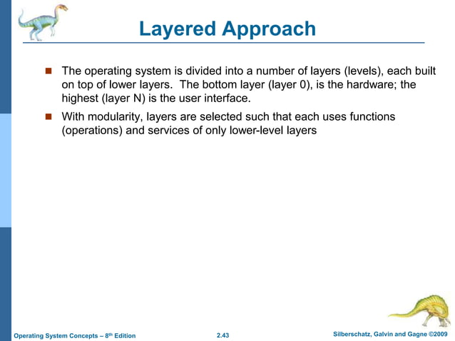 Operating System- Structures of Operating System | PPT | Operating ...