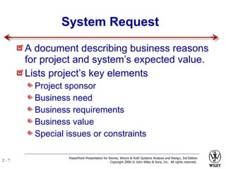 System Design and Analysis 2 | PPT | Business | Business and Finance