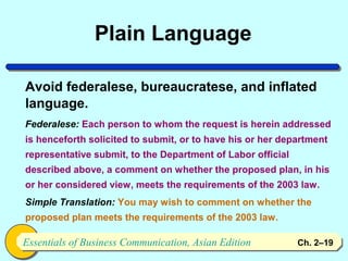 Chapter 2 Business Communications : Writing for Business Audiences | PPT