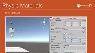 Unity3D with WF8266R : CH02 Unity3D | PPT