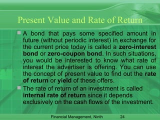 Concepts of Value and Return | PPT