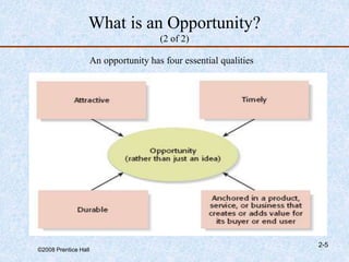 ch02. Entrepreneurship: Successfully Launching New Ventures, 2/e Bruce ...