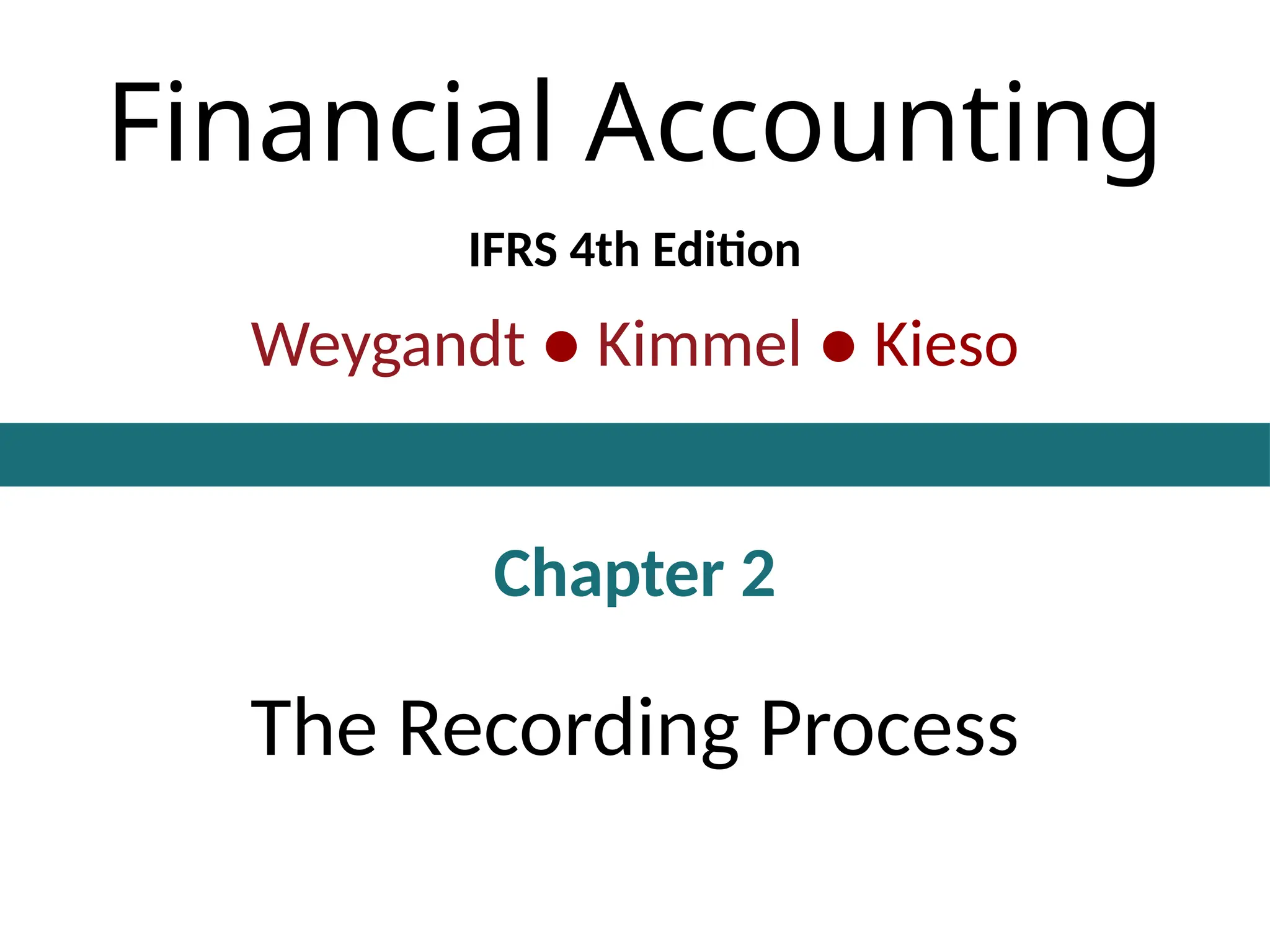 IFRS CHAPTER 2, THE RECORDING PROCESS FINANCIAL ACCOUNTING | PPTX