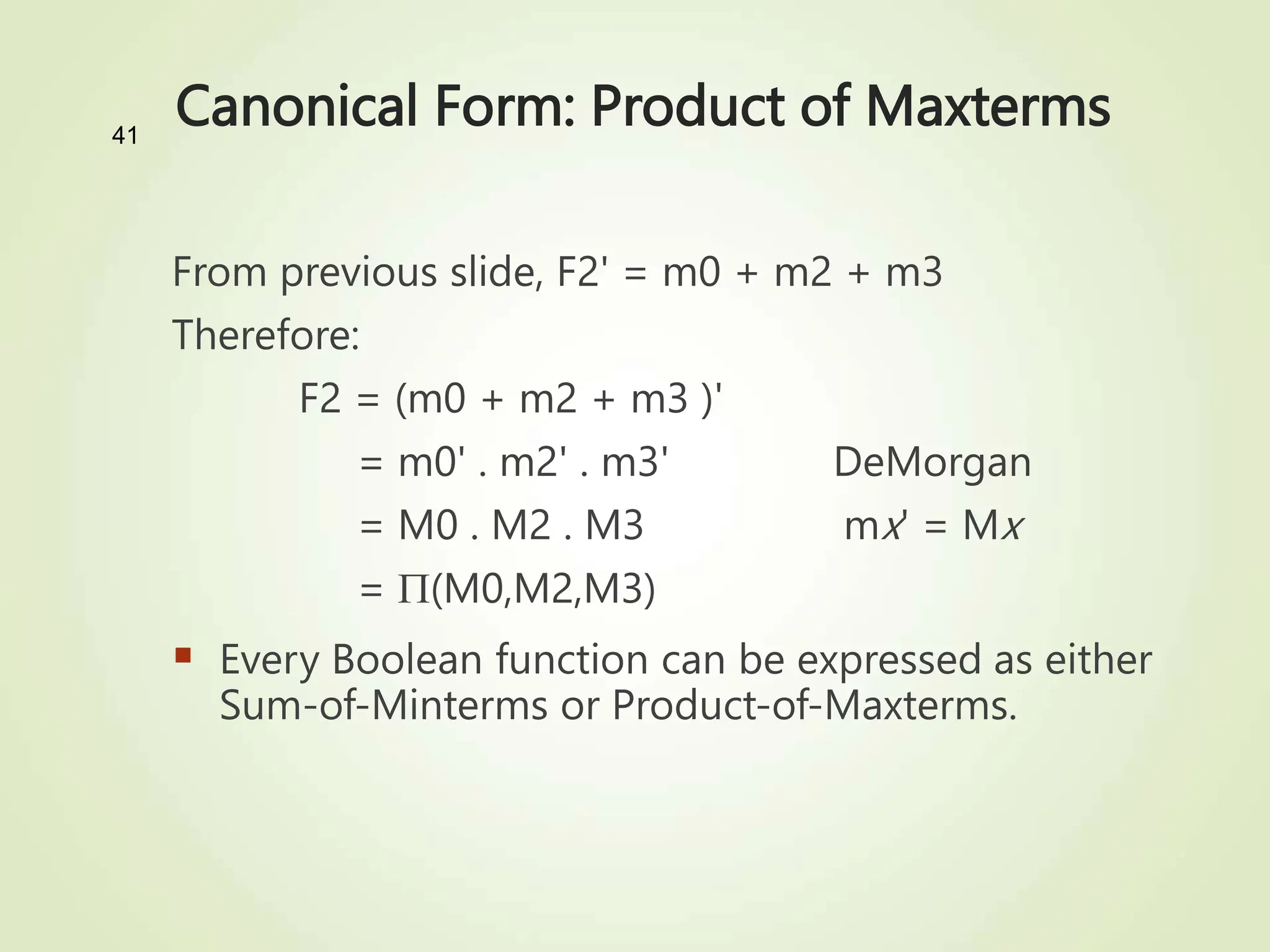 Boolean Algebra and Logic gates ( Chapter 2) | PPT