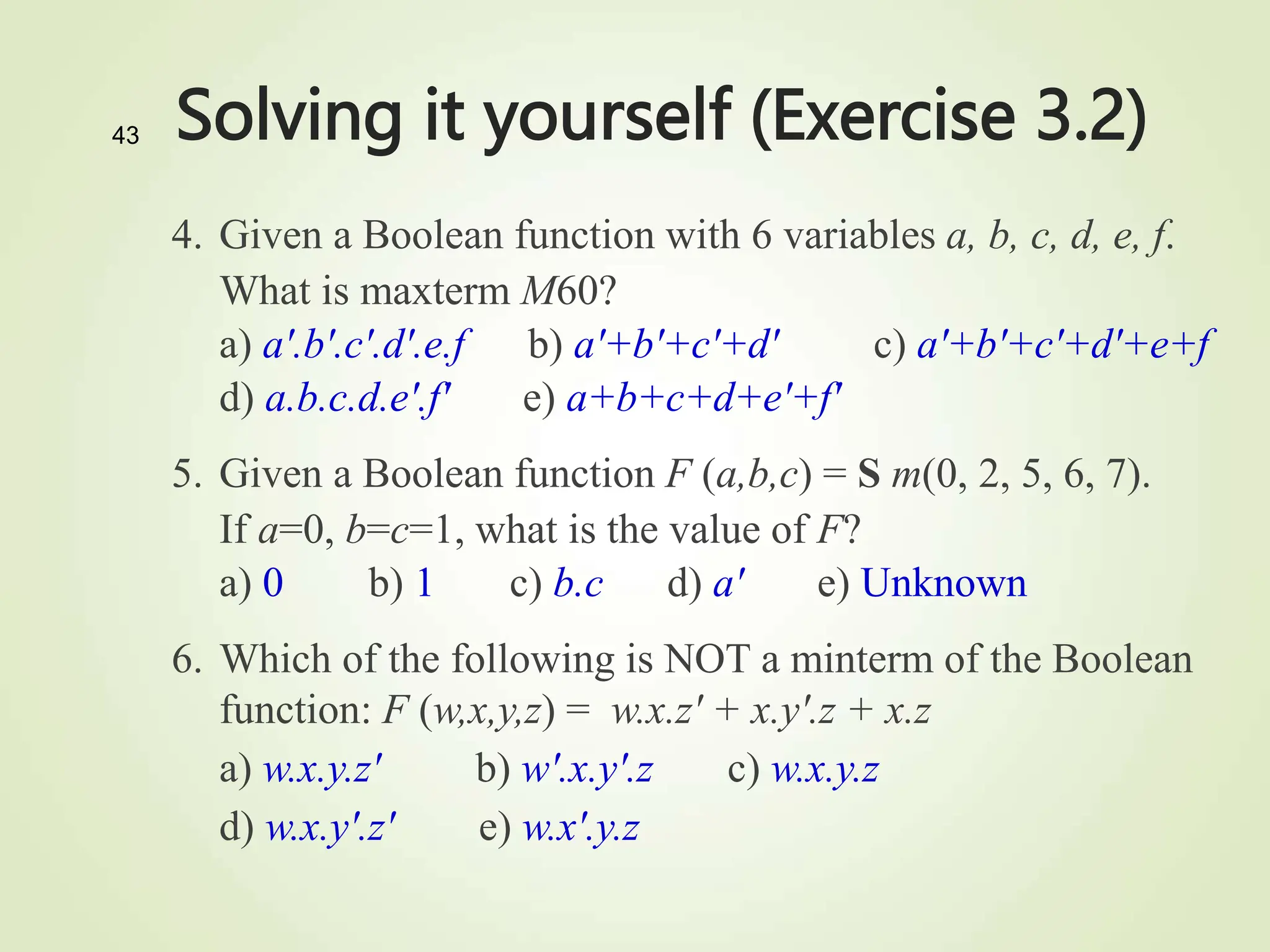 Boolean Algebra and Logic gates ( Chapter 2) | PPT
