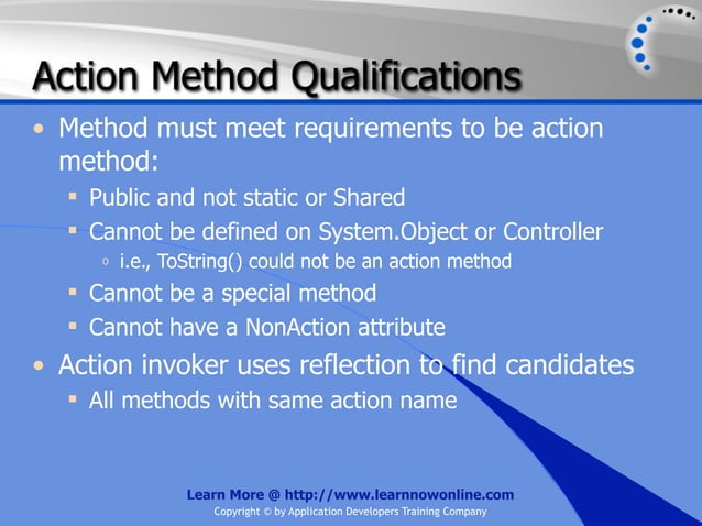 Working With Controllers And Actions In Mvc