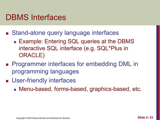 ch02-Database System Concepts and Architecture.ppt | Databases | Computer Software and Applications