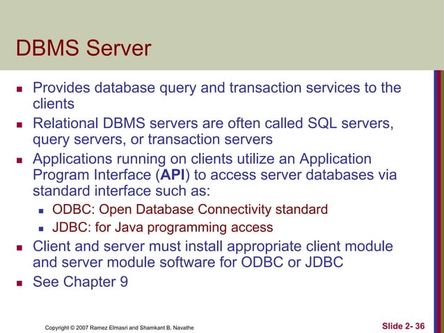 ch02-Database System Concepts and Architecture.ppt | Databases | Computer Software and Applications