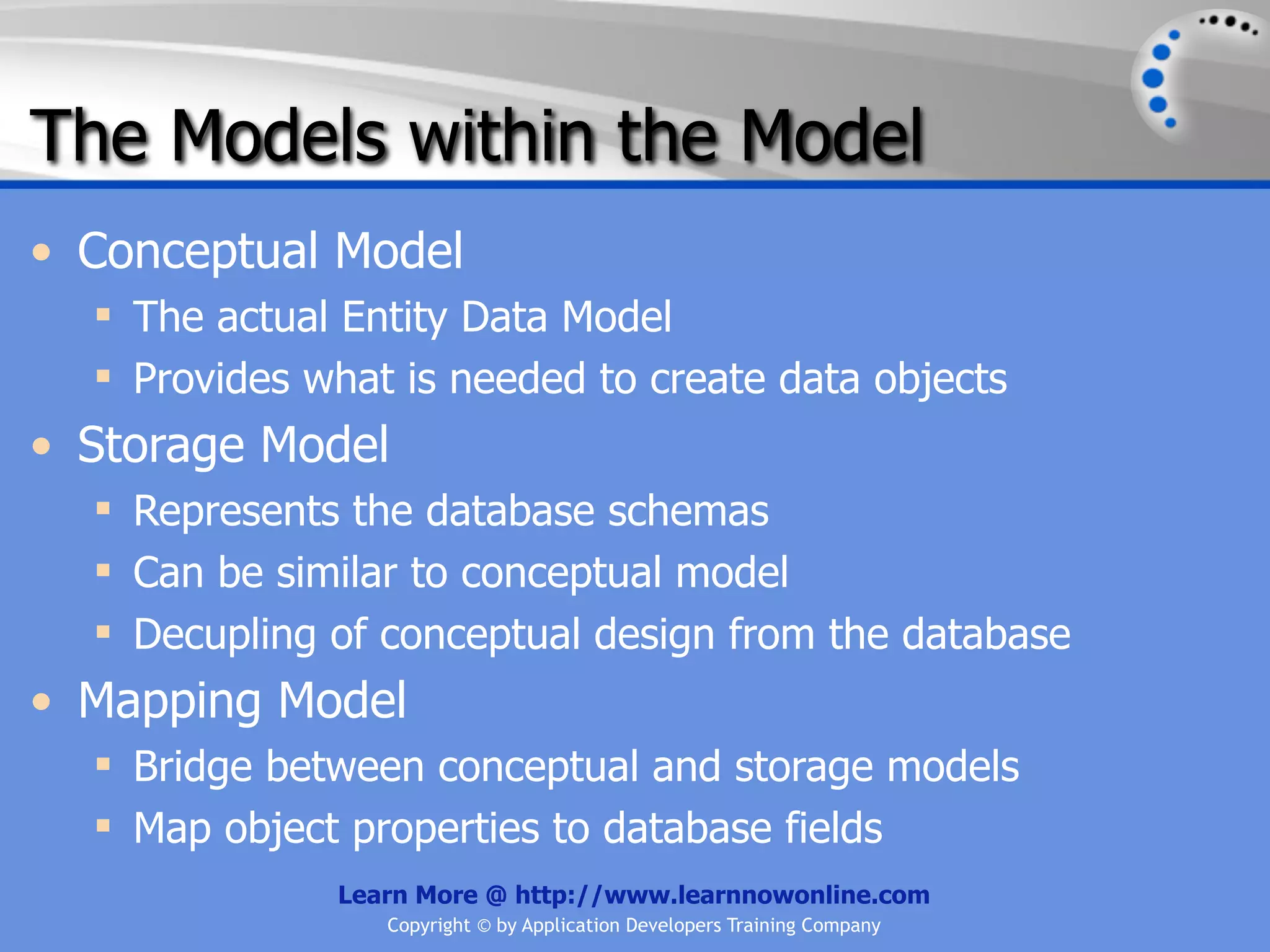 The Entity Data Model Ppt